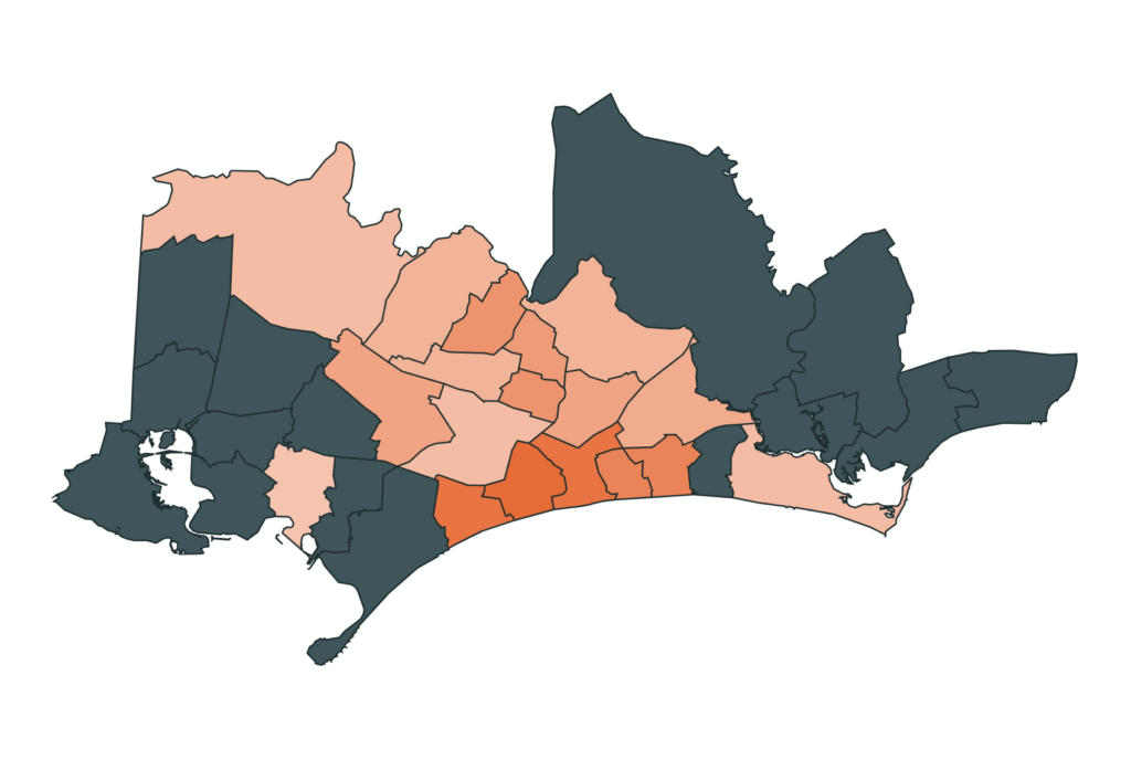 Q1 2023_BCP Map_White BG - Bournemouth Foodbank